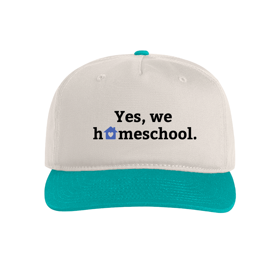 Embroidered Two Tone Cap The Homeschooler Back to School Adjustabl Embroidered Two Tone Cap The Homeschooler Back to School Adjustabl